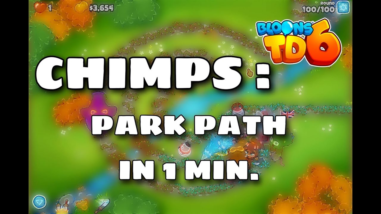 BTD6 - Park Path CHIMPS in 1 min [Nov, 2022] - YouTube