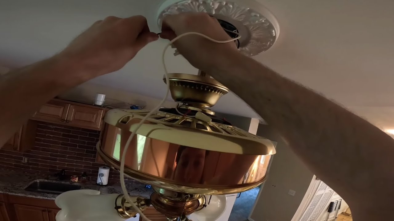 Changing the Ceiling Fan in the Kitchen 5/2025 - YouTube