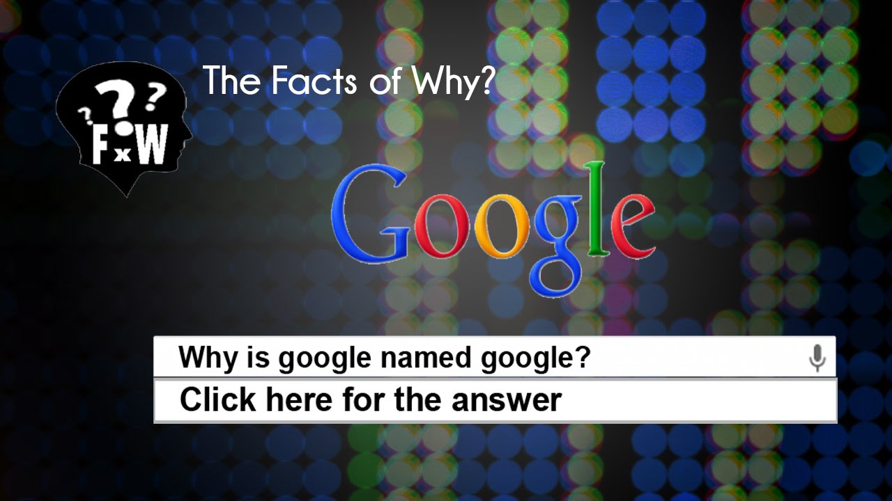 Why is Google named Google? (The Facts of Why) - YouTube