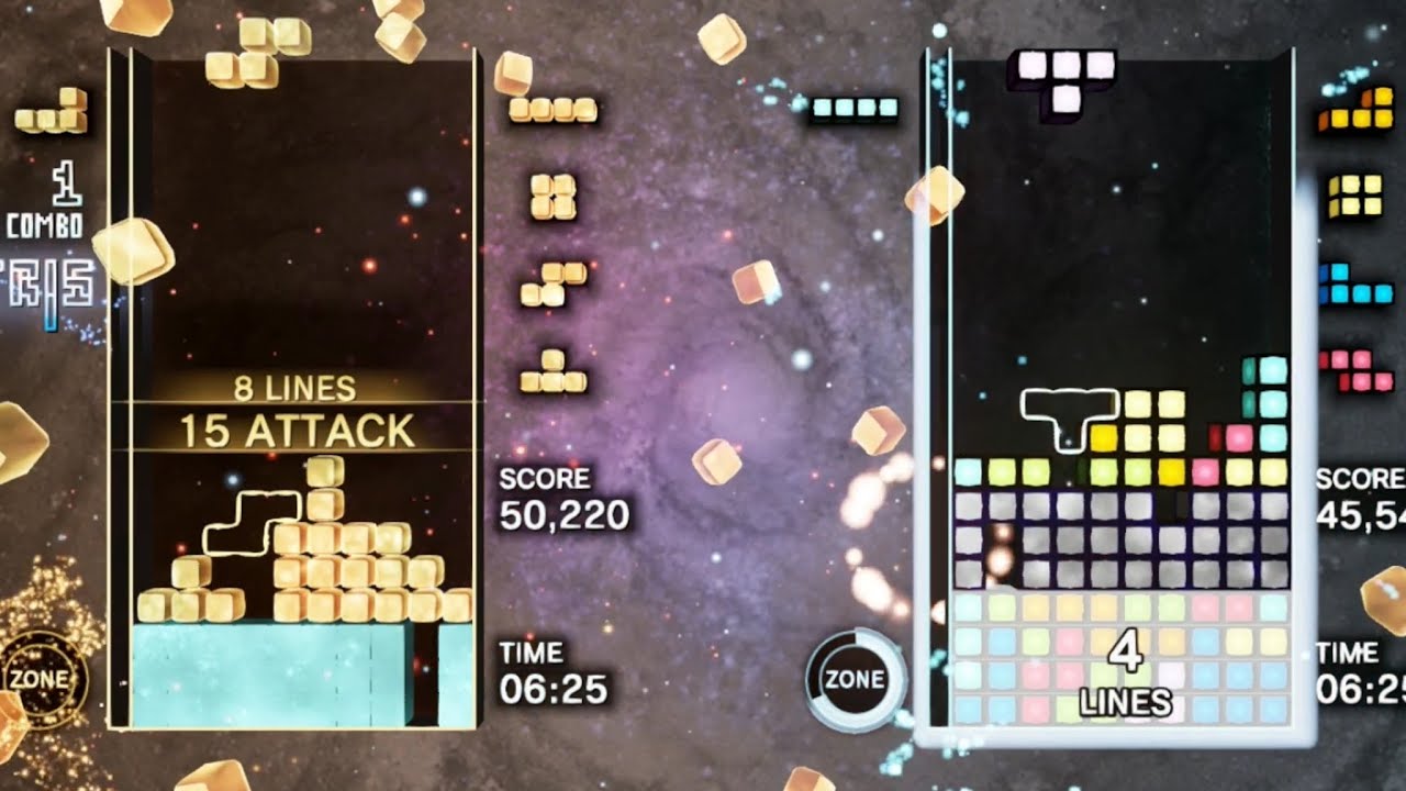 Tetris Effect Connected Online Multiplayer Zone Battle #2 - YouTube