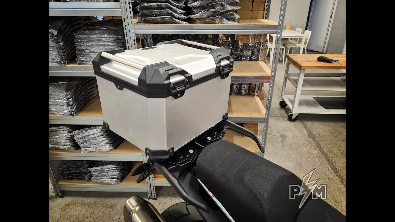 Perun moto 2021+ KTM 1290 Billet top rack and SW-Motech top case - YouTube