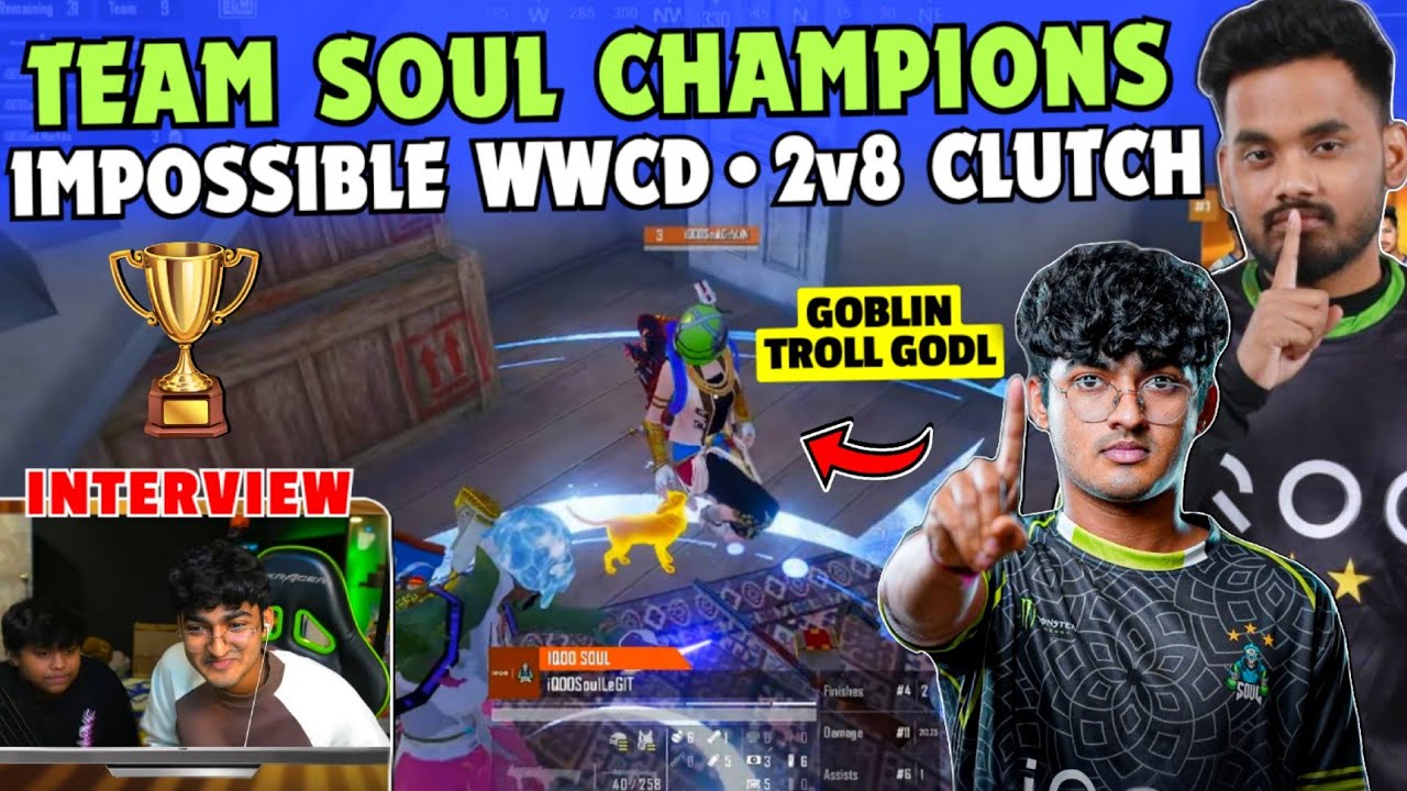 iQOOSouL Champions 🏆 Goblin Interview Goblin Troll GodL 😂 Impossible Duo WWCD 😳 Team SouL 🚀 ...
