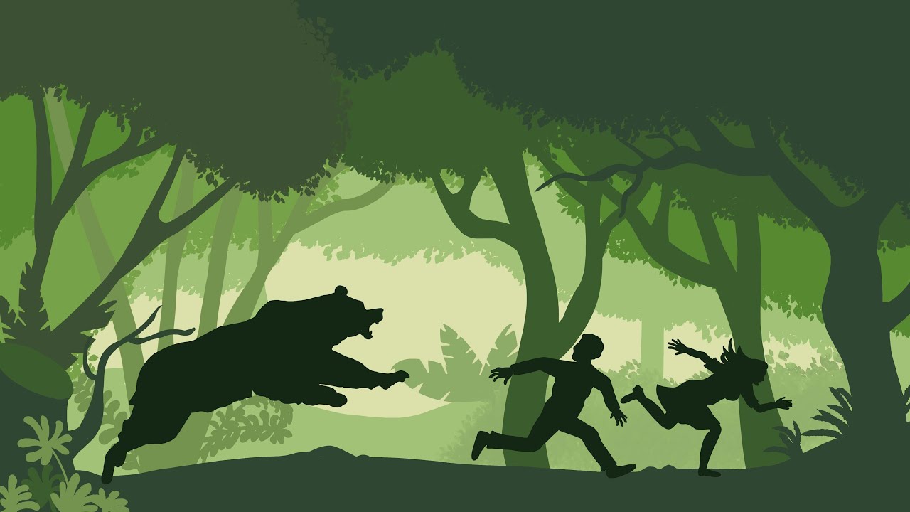 （Drawing Process) Dangerous Forest - YouTube
