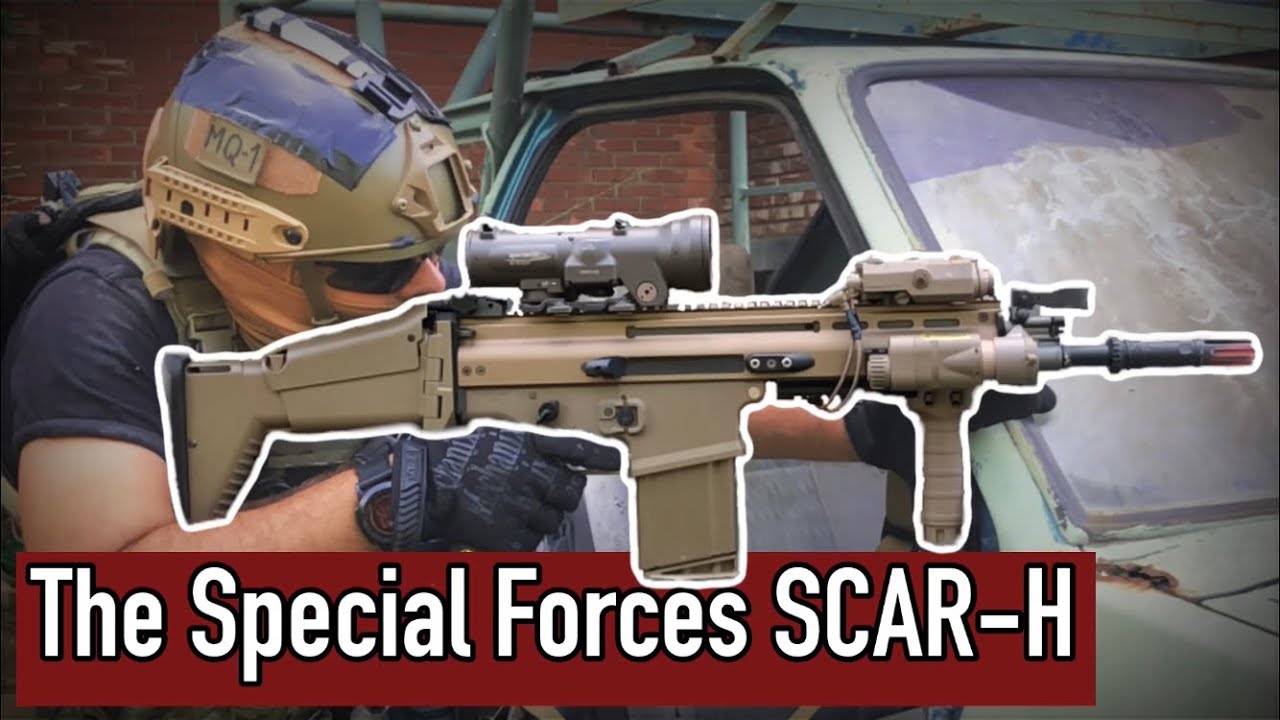The Special Forces SCAR-H (mk 17) inspired airsoft build - YouTube