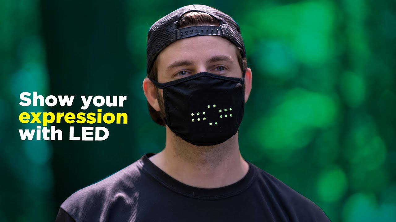 Share Your Smile through This LED Face Mask - YouTube