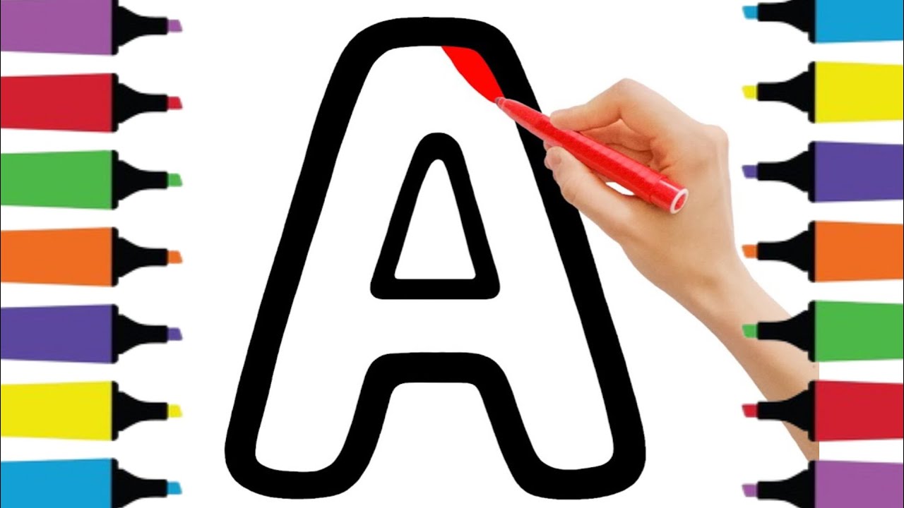 abcd Learn abcd Sounds With Painting and drawing For Toddlers | Kids ...