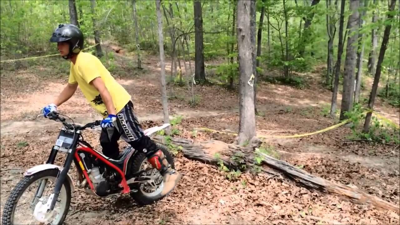 Trials Training Center Logs and Rock Ledge training - YouTube