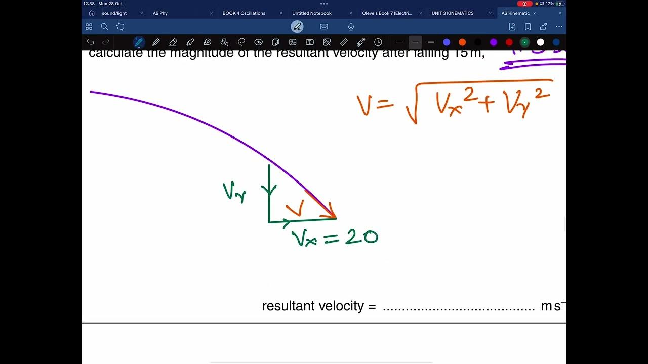 AS Phy. Projectile Motion. Solved P2. Part 2 - YouTube