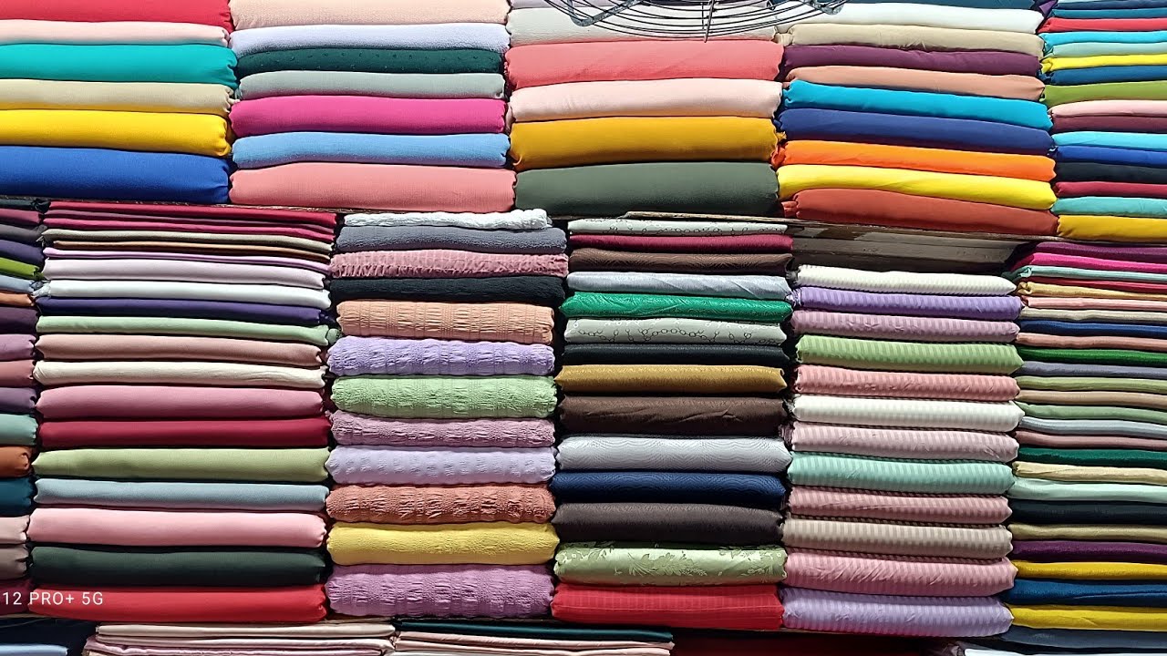 এক কালার গজ কাপড়ের কালেকশন। Ak colour goj Kapor । jorjet । silk ...