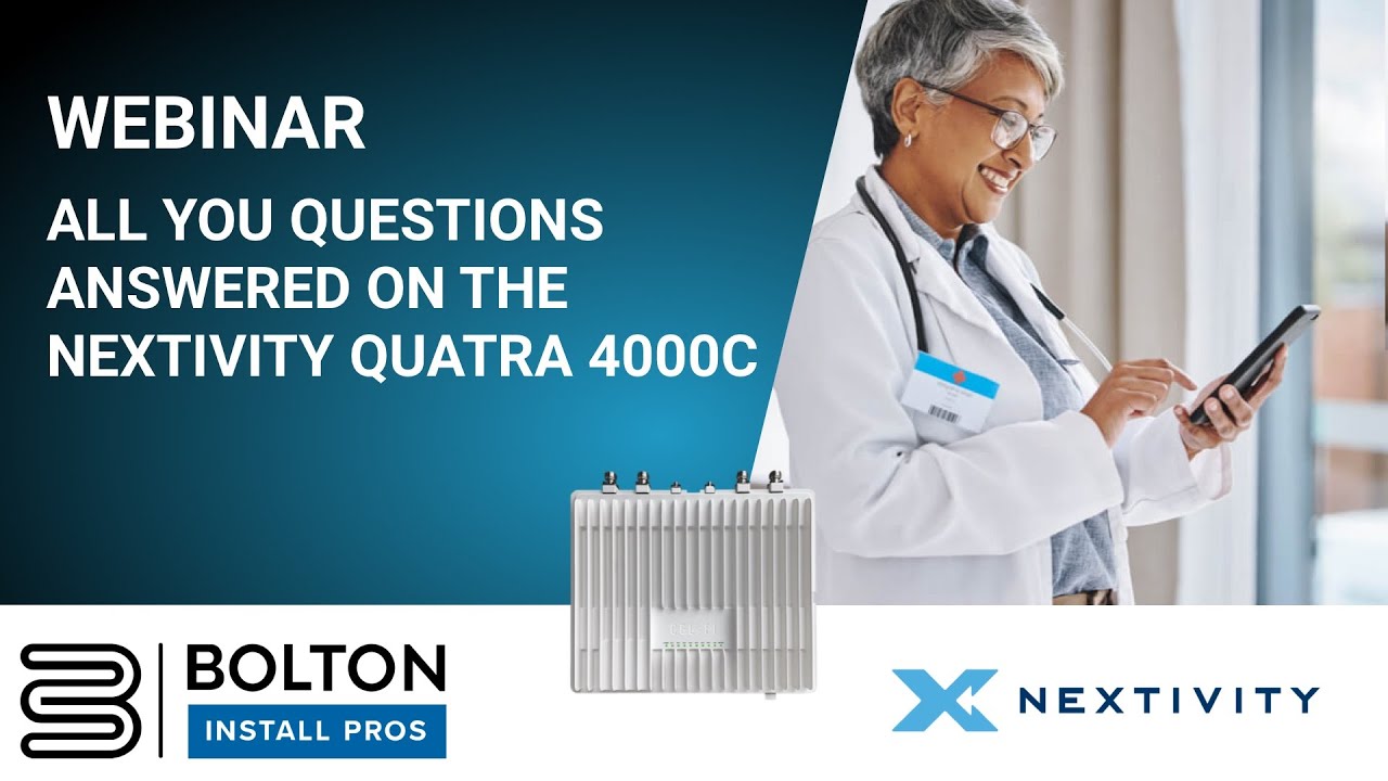 Webinar: Cel-Fi by Nextivity QUATRA 4000C Enterprise Cell Signal ...