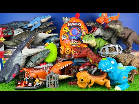 Jurassic World Unboxing Review Asmr Dinosaur T-rex Mosasaurus Triceratops Stegosaurus Spinosaurus