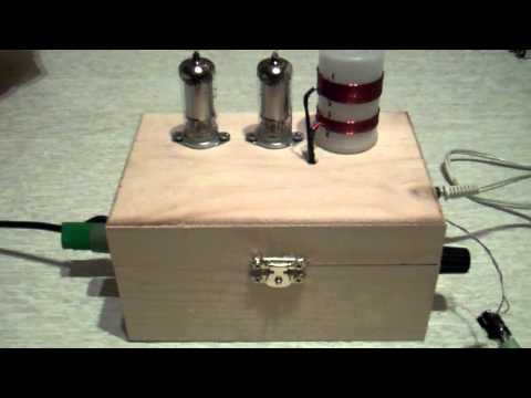 2 valves 1T4 regenerative SW receiver / 2 Röhren Audion - YouTube