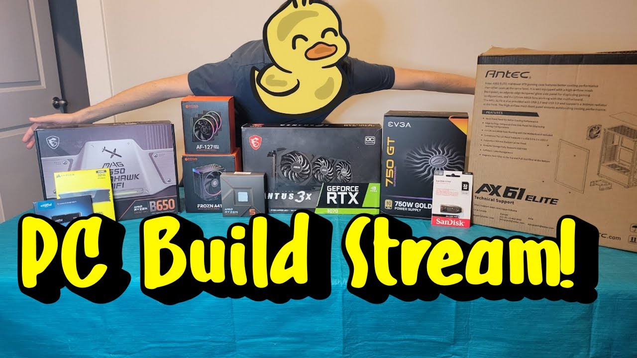 Building my FIRST Gaming PC! Part 2 || Livestream - YouTube