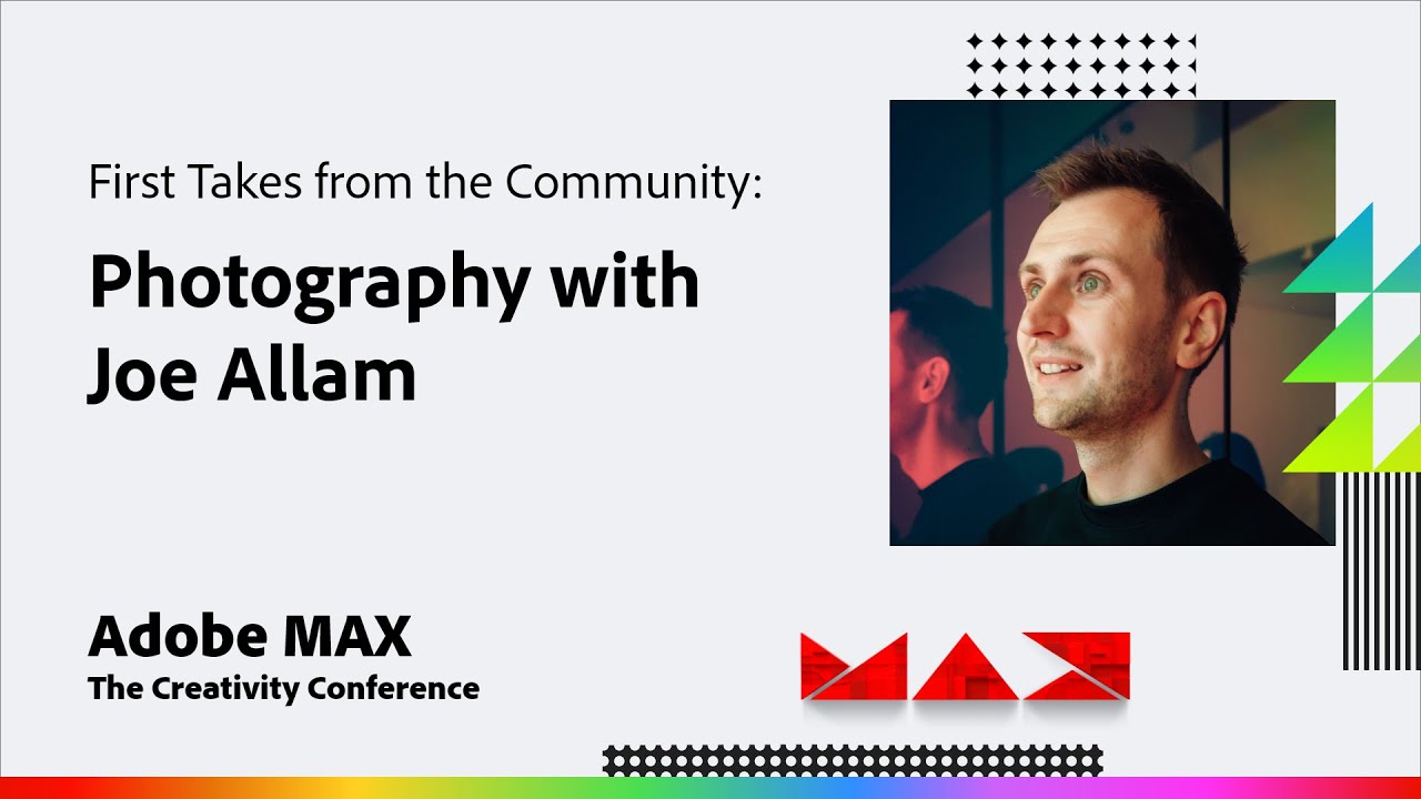 First Takes from the Community: Photography with Joe Allam - YouTube