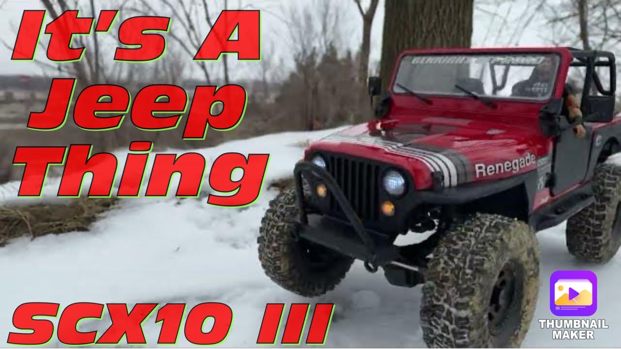 Axial SCX10 III Jeep CJ7 winter run. - YouTube