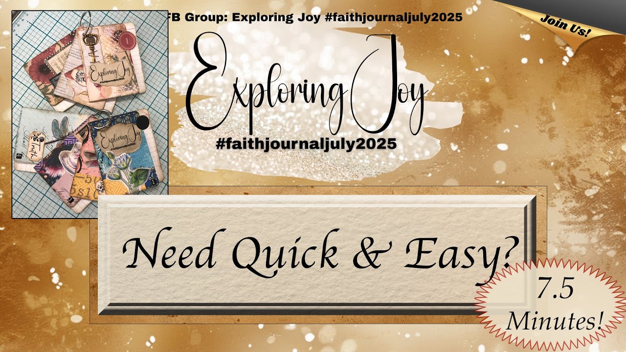 Exploring Joy - Quick & Easy Version - You CAN DO this one!! - It's not ...