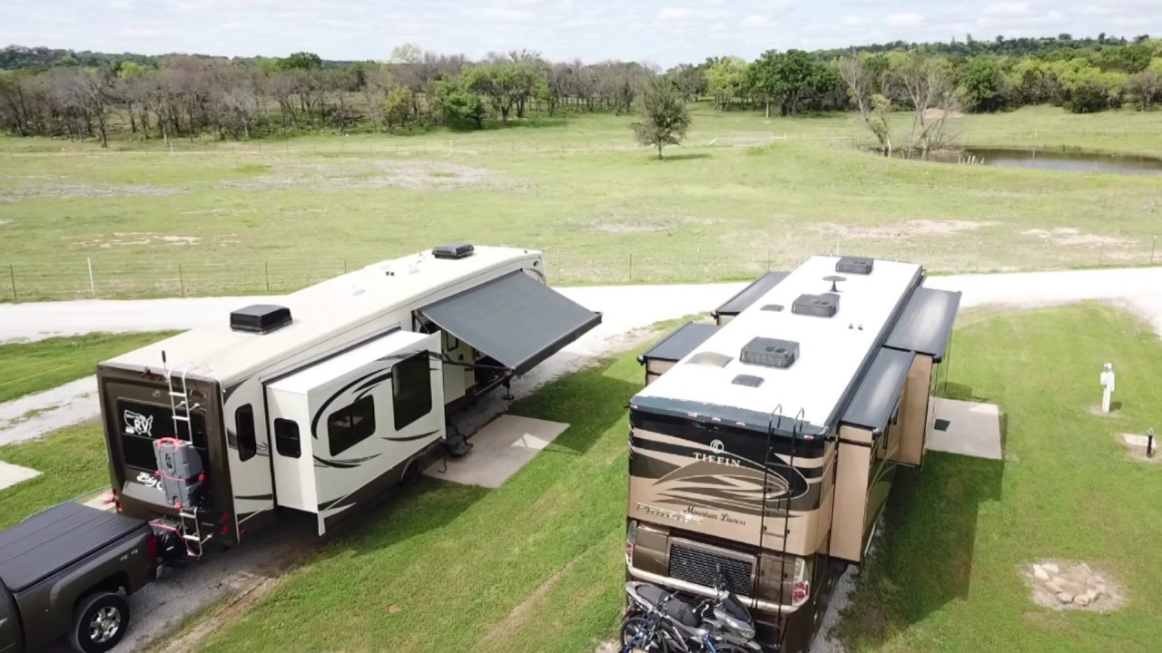 Why Not RV: Drone Clips - Coffee Creek RV Resort in Santo, TX - YouTube