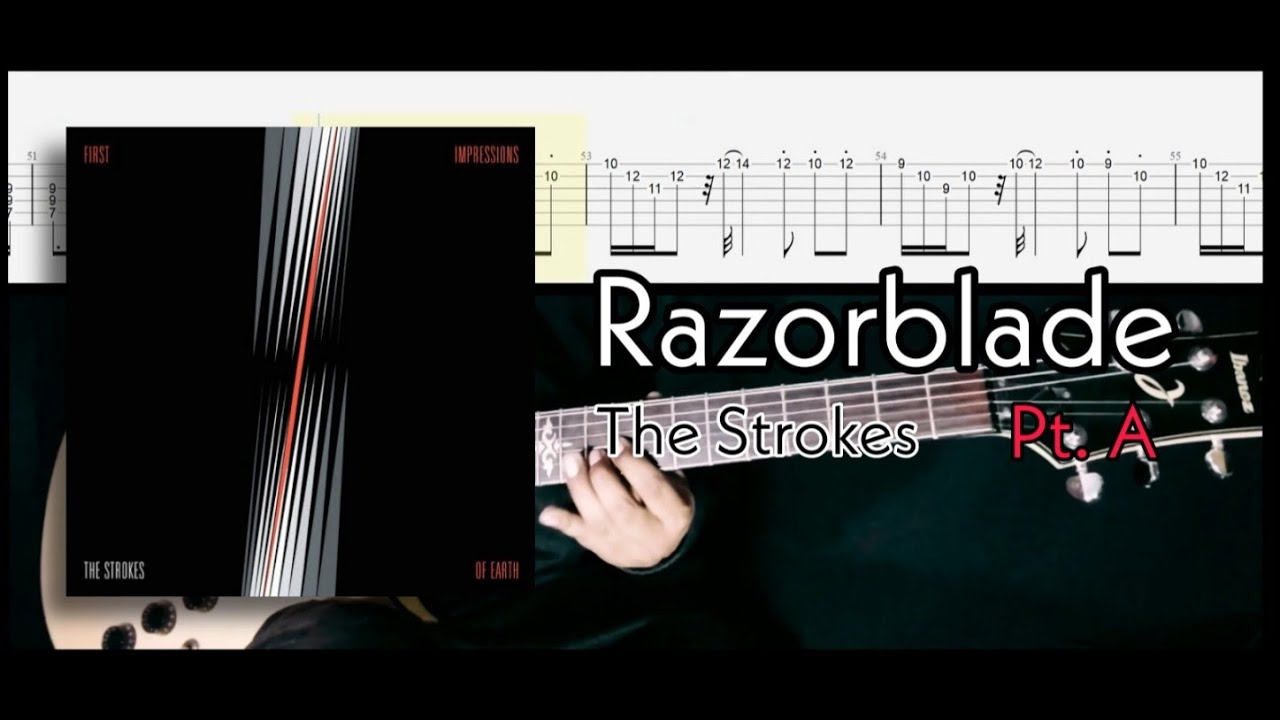 Razorblade - The Strokes (guitar cover + Tab) Pt. A - YouTube