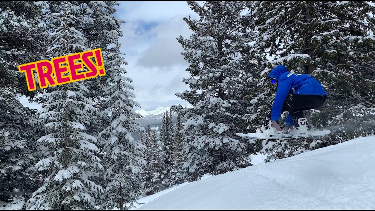 Snowboarding Glades at Vail - Ep 20 - YouTube