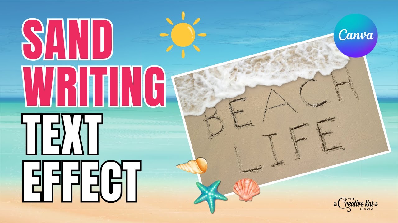 How to Make Text Look Like It’s Written in Sand with Canva! - YouTube