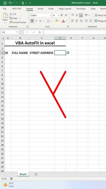 VBA AutoFit in excel 💯 #exceltutorial #exceltips #exceltricks #excel ...