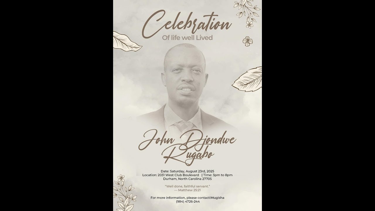 Kwibuka Umuvandimwe Pastor John Djondwe Rugabo wadusize mumwaka wa 2024 ...