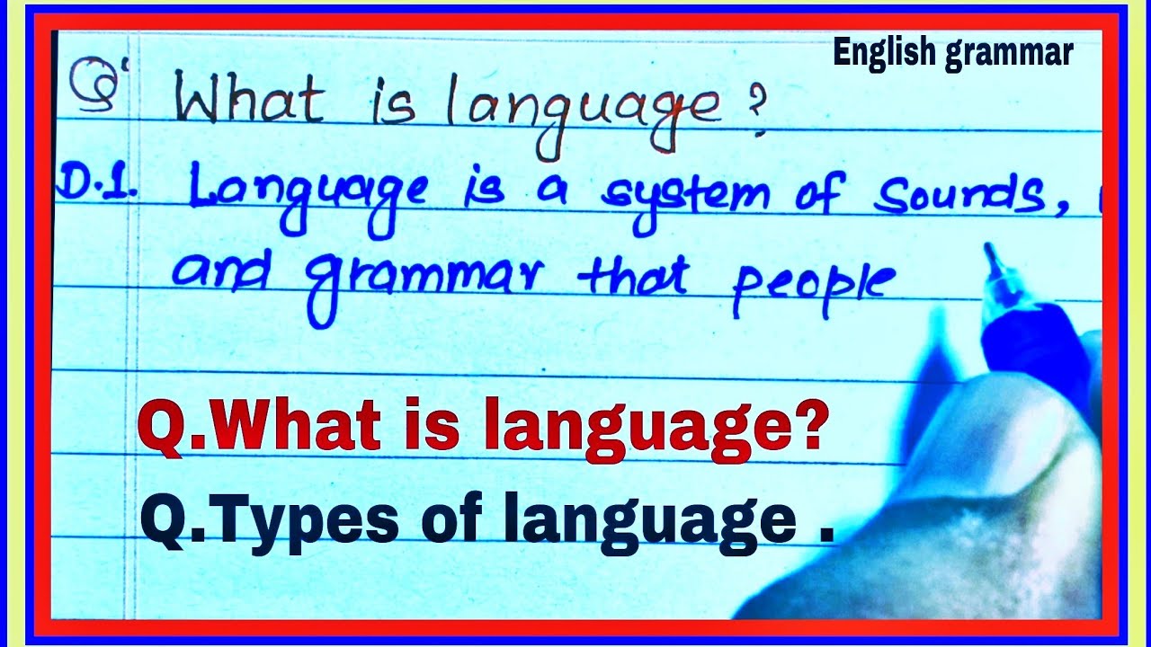 What is language | definition of language | english grammar | #language ...