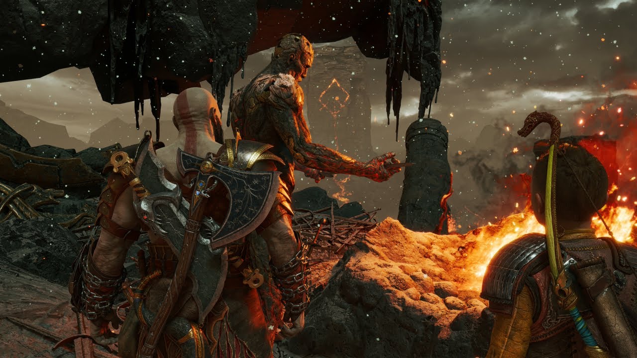 Kratos And Atreus Search For Surtr The Last Fire Giant In Muspelheim ...