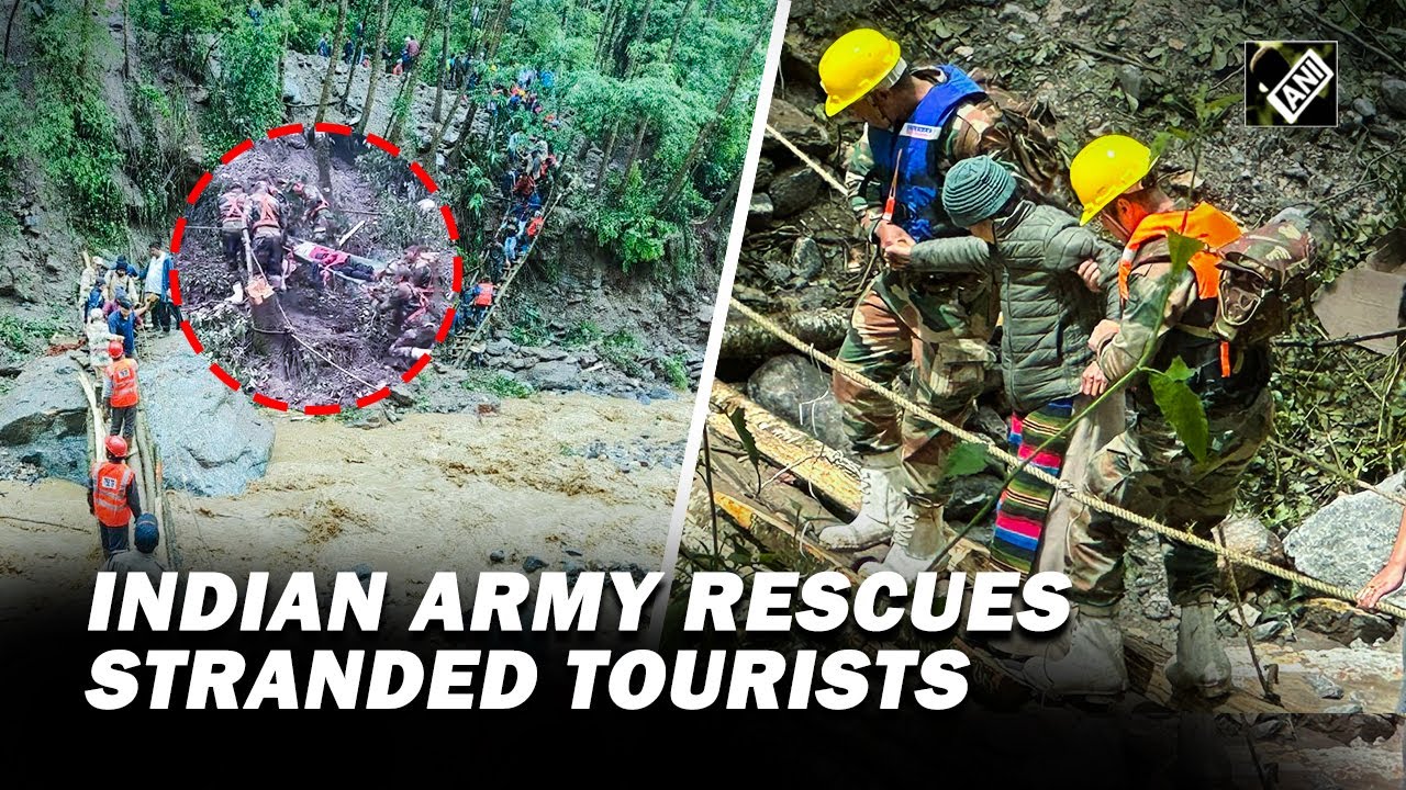 In a ‘Humane’ act Indian Army rescues 300 stranded tourists from Sikkim ...