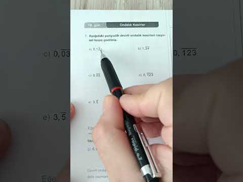 Antrenmanlarla matematik 1 16.Gün 1.Antrenman