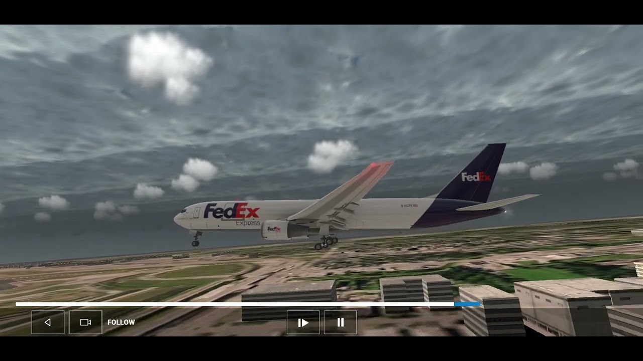 Another smooth landing at ORD / FedEx b767/ #swiss001landing - YouTube