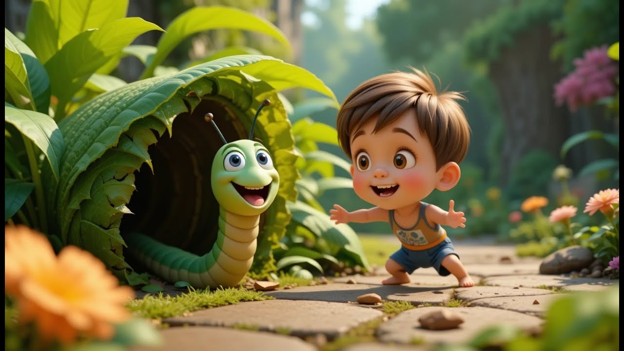 Wiggle, Wiggle, Little Worm | Fun Garden Song for Kids | Nursery Rhymes ...