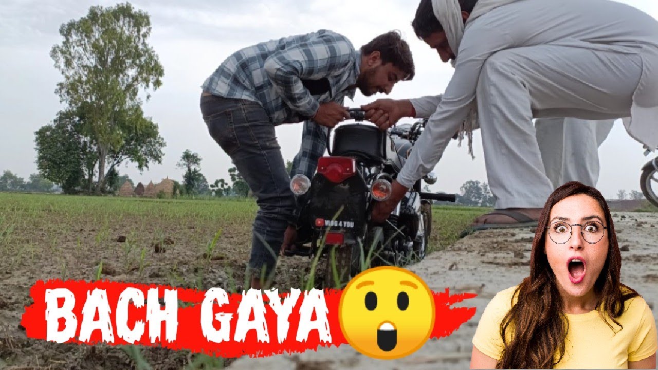 Bullet Bike Out of Control || Control से बाहर हुई Bike 🚳 || खेत में गिर ...