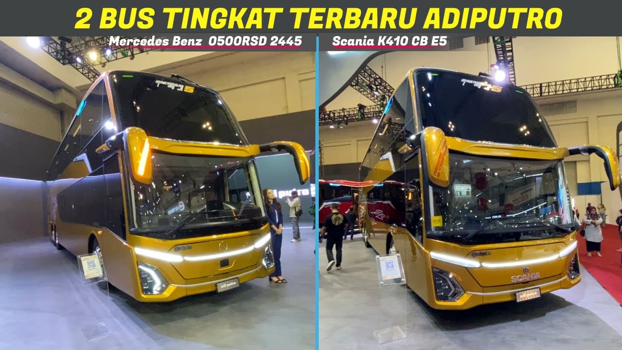 2 Bus Tingkat Mewah Terbaru Karya Karoseri Adiputro ! Mercy O500RSD ...