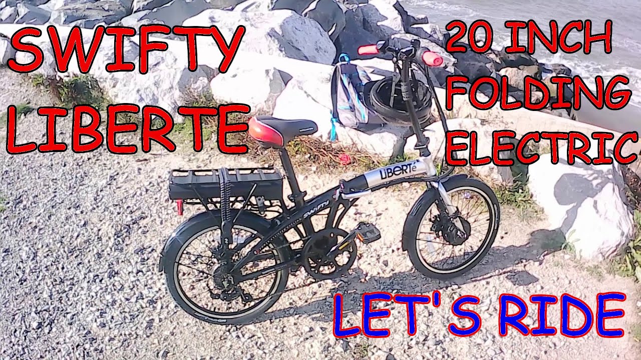 Swifty Liberte Electric Folding Bike Ride - Ffrith Beach to Towyn ...