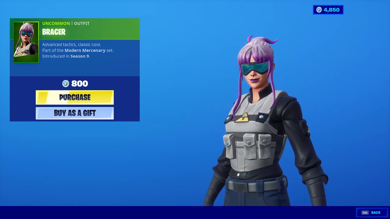 Bracer skin - Fortnite Item Shop (2019-05-15) - YouTube
