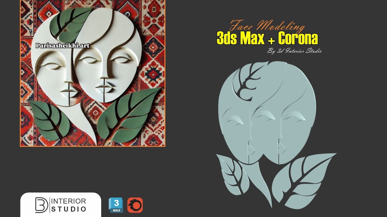 Face Modeling in 3ds Max + Corona | Face Tracing Tutorial (Step by Step ...