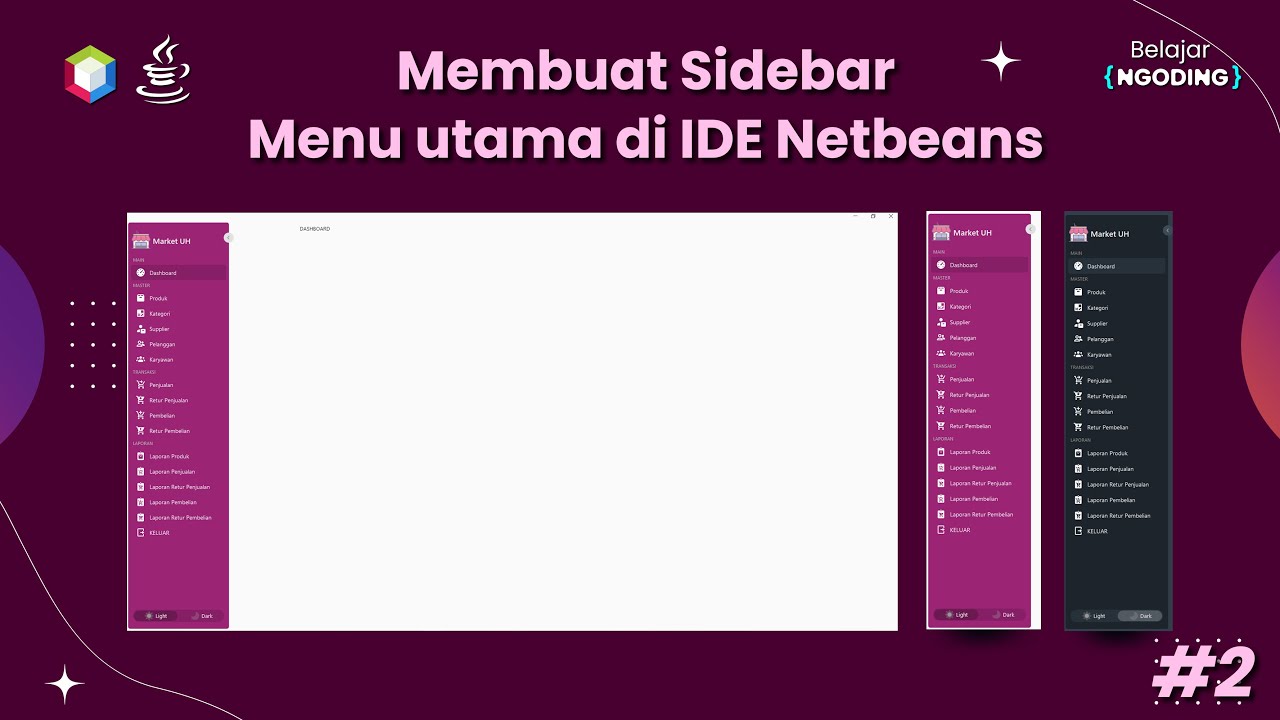 Membuat Form Menu Utama Di Ide Netbeans Java Mysql App Kasir 9251