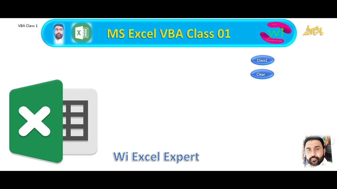 MS Excel VBA Tutorial Class 01 In Urdu Hindi YouTube MS Excel VBA Tutorial Class 01 In Urdu Hindi YouTube