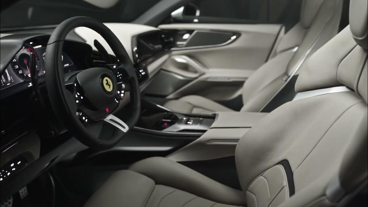 The all-new Ferrari Purosangue Interior Design - YouTube
