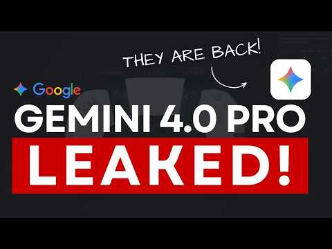 Gemini 4 Pro Coming SOON! Google is BACK...