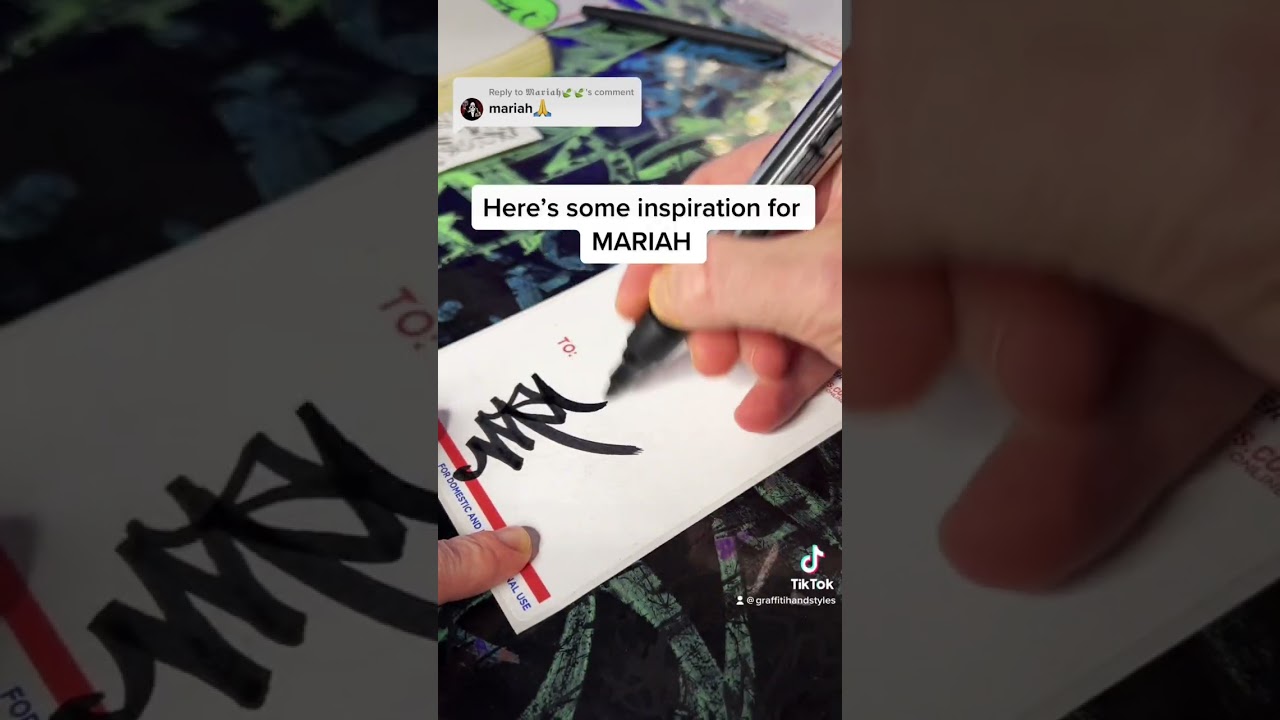 Mariah In Graffiti Letters
