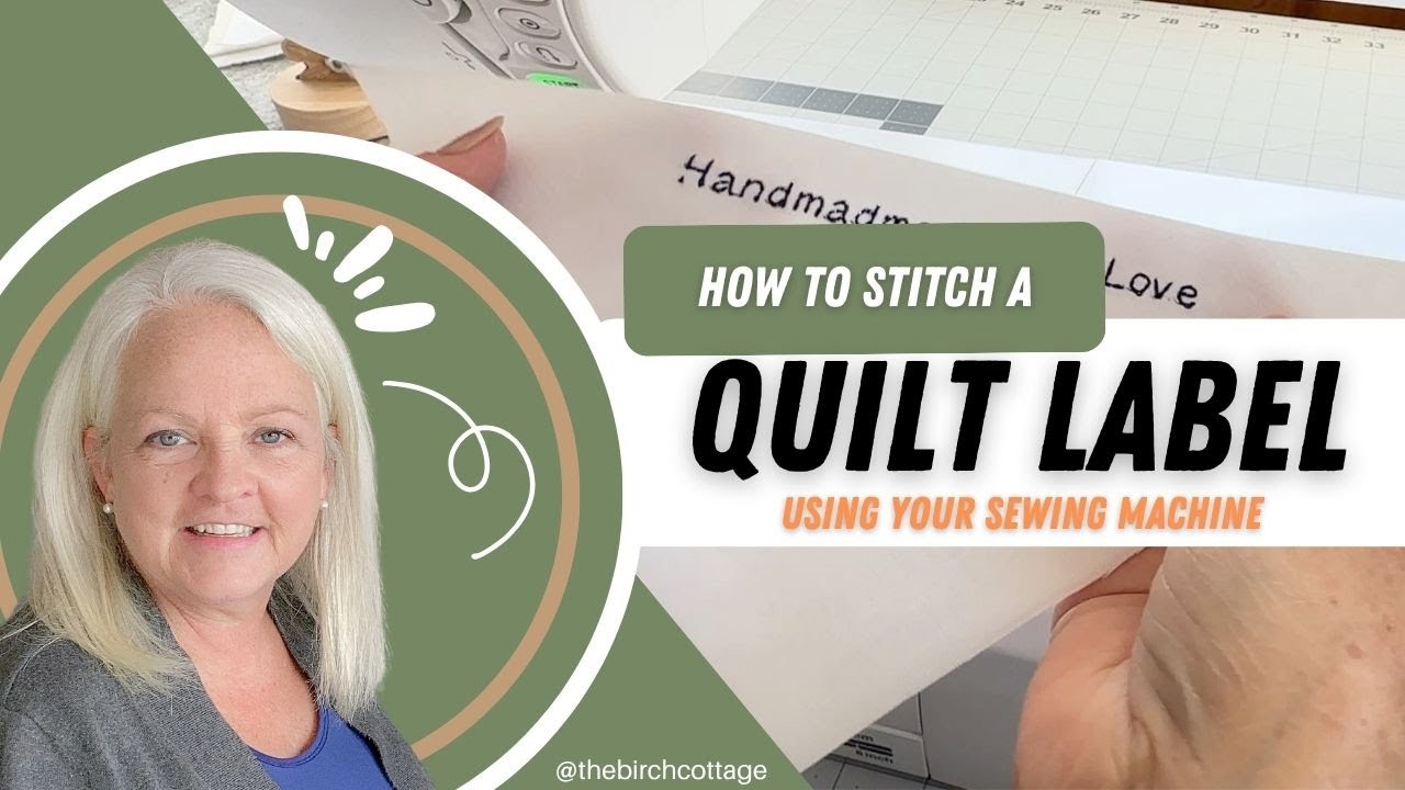 Stitch a Quilt Label with Your Sewing Machine | How to Sew a Quilt ...