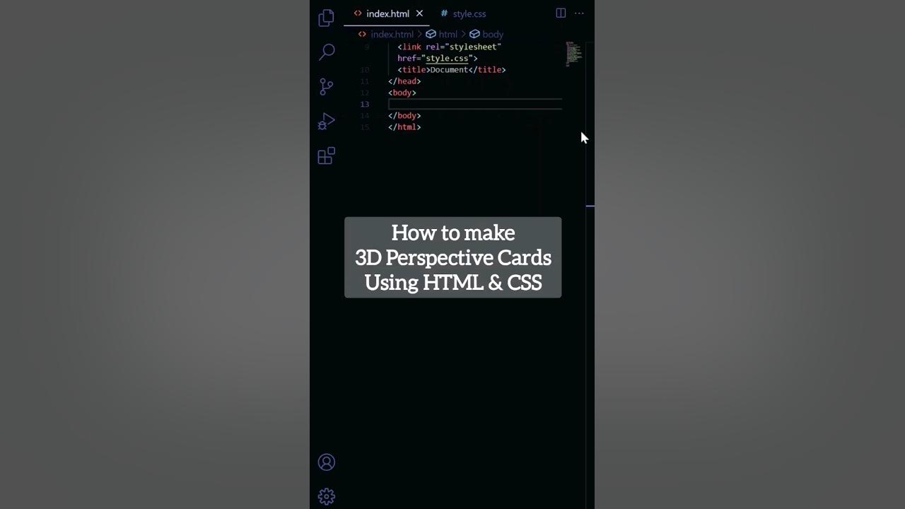 3D Perspective Cards | HTML & CSS #htmlcss #programming #coding - YouTube