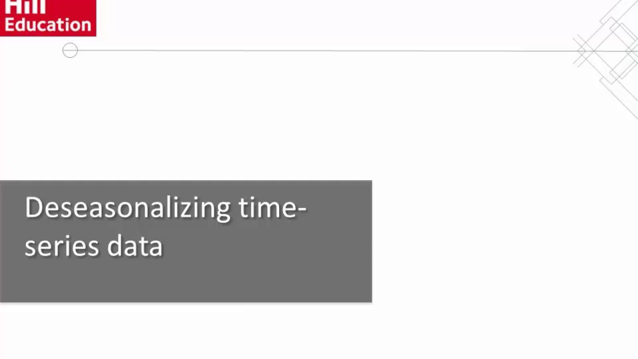 How To Deseasonalize Data To Generate A Trend Adjusted Equation YouTube How To Deseasonalize Data To Generate A Trend Adjusted Equation YouTube