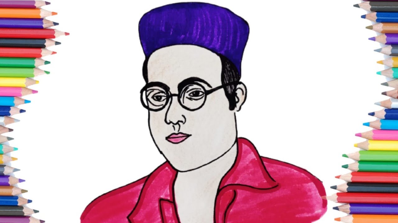 Veer Savarkar Drawing Easy | How To Draw Veer Savarkar | Veer Savarkar ...