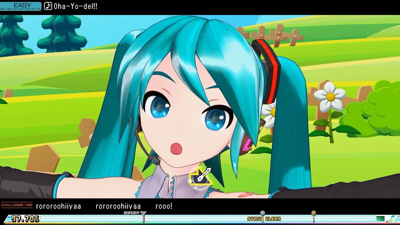 Hatsune Miku - Oha-Yo-del!! (game mode) - YouTube