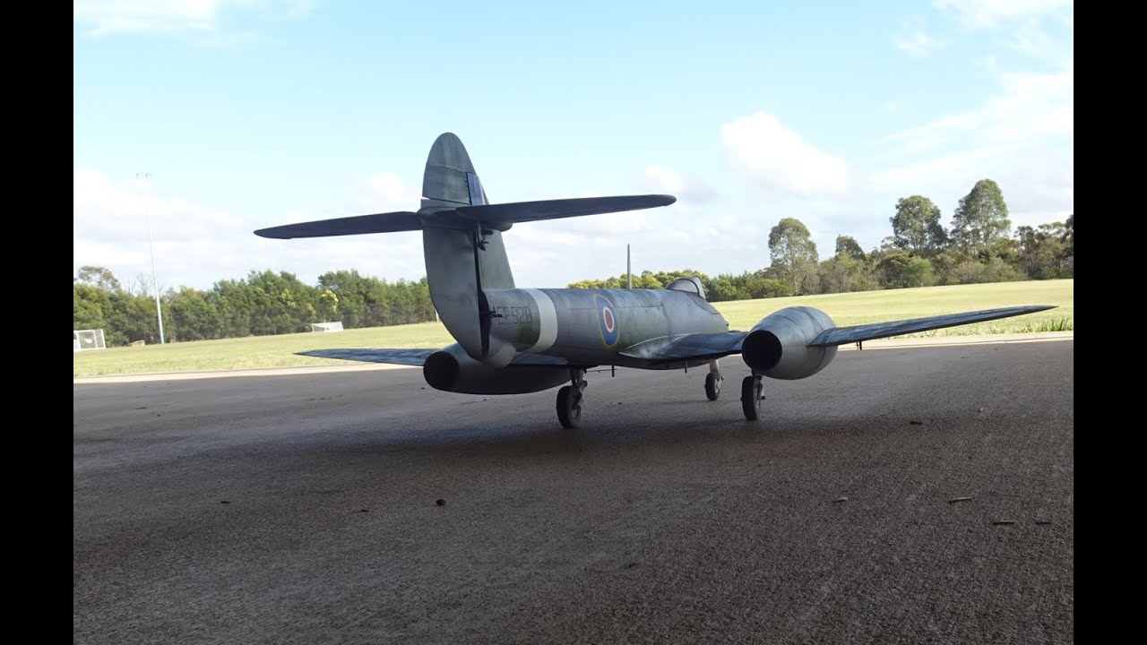 Printed R\C Meteor F.4 -2nd Flight with Retractable landing gear ...