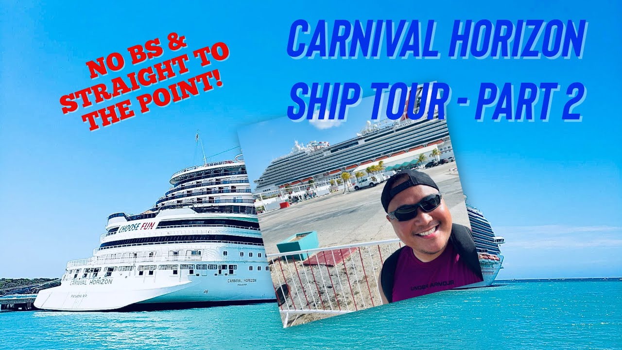 Carnival Horizon Ship Tour Part 2, plus! How to Use the Weird Elevators Onboard. - YouTube