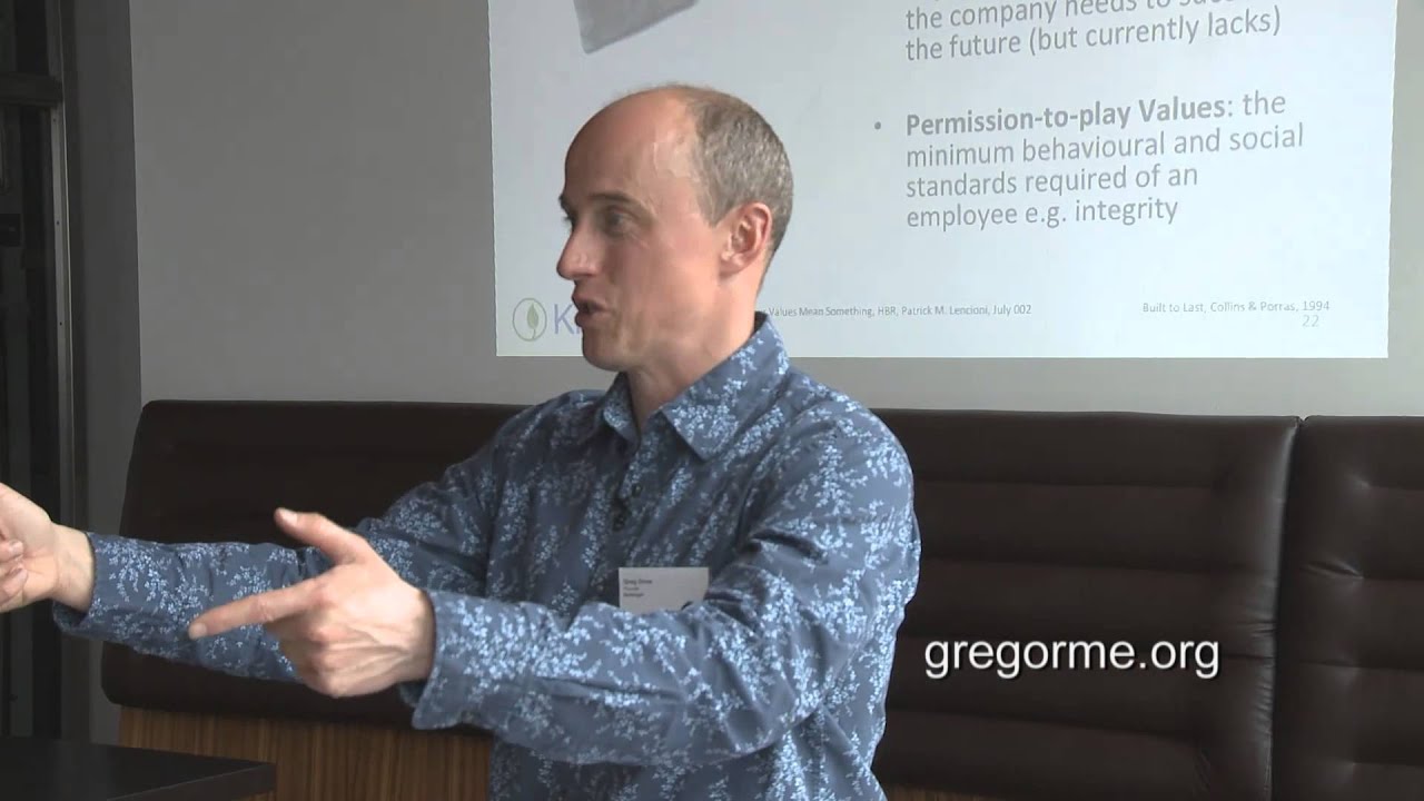 Greg Orme on The Value of Values - YouTube